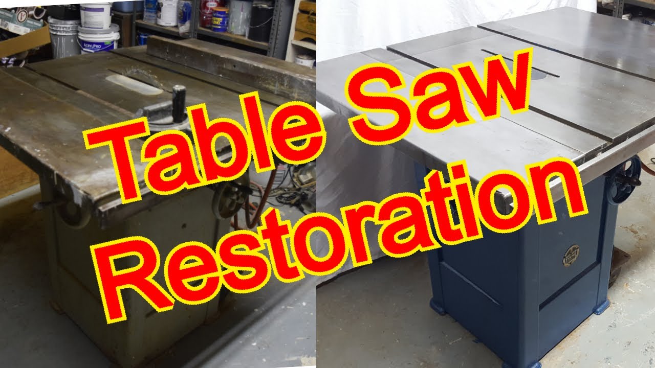 Table Saw Rebuild and Restoration - YouTube