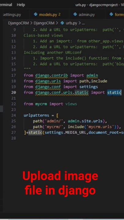how to upload image file in django - YouTube