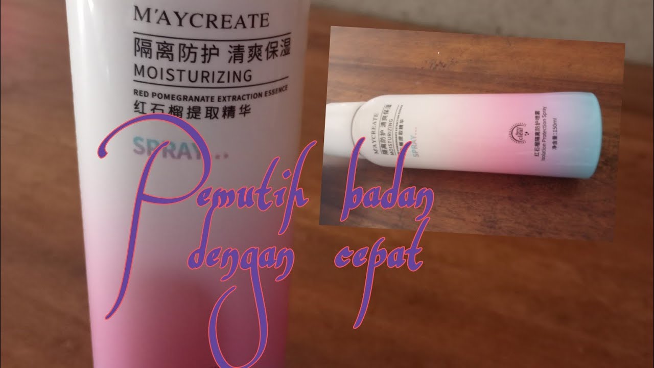 Review Spray Pemutih "Maycreate" - YouTube