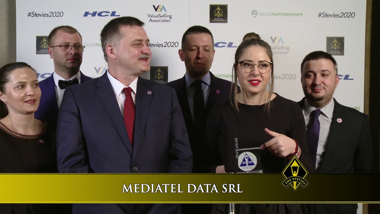 MEDIATEL DATA SRL wins a Stevie® Award in the 2020 Stevie® Awards for Sales & Customer Service ...