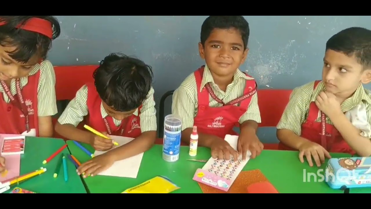 Greetings Cards Making Compitition Class L.K.G - YouTube