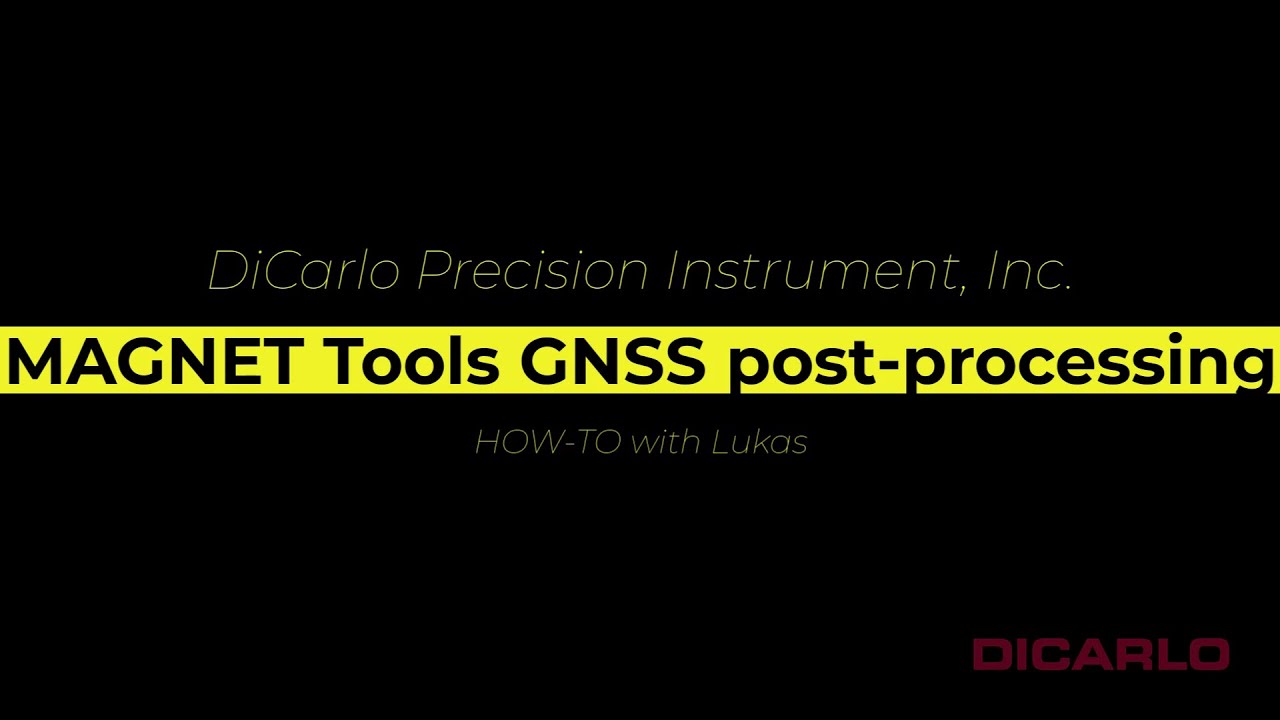 Topcon MAGNET Tools GNSS processing - YouTube