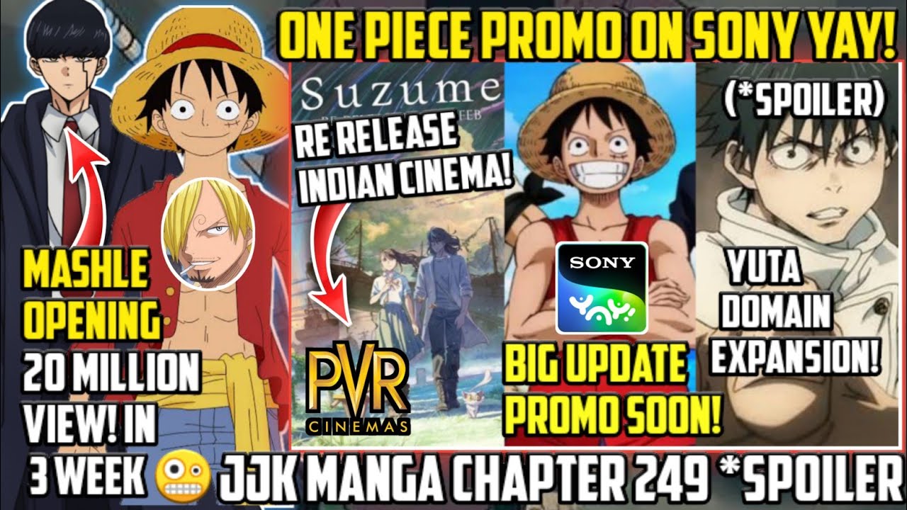 One Piece Hindi Promo On Sony Yay! in This February (Leak) | JJK ...