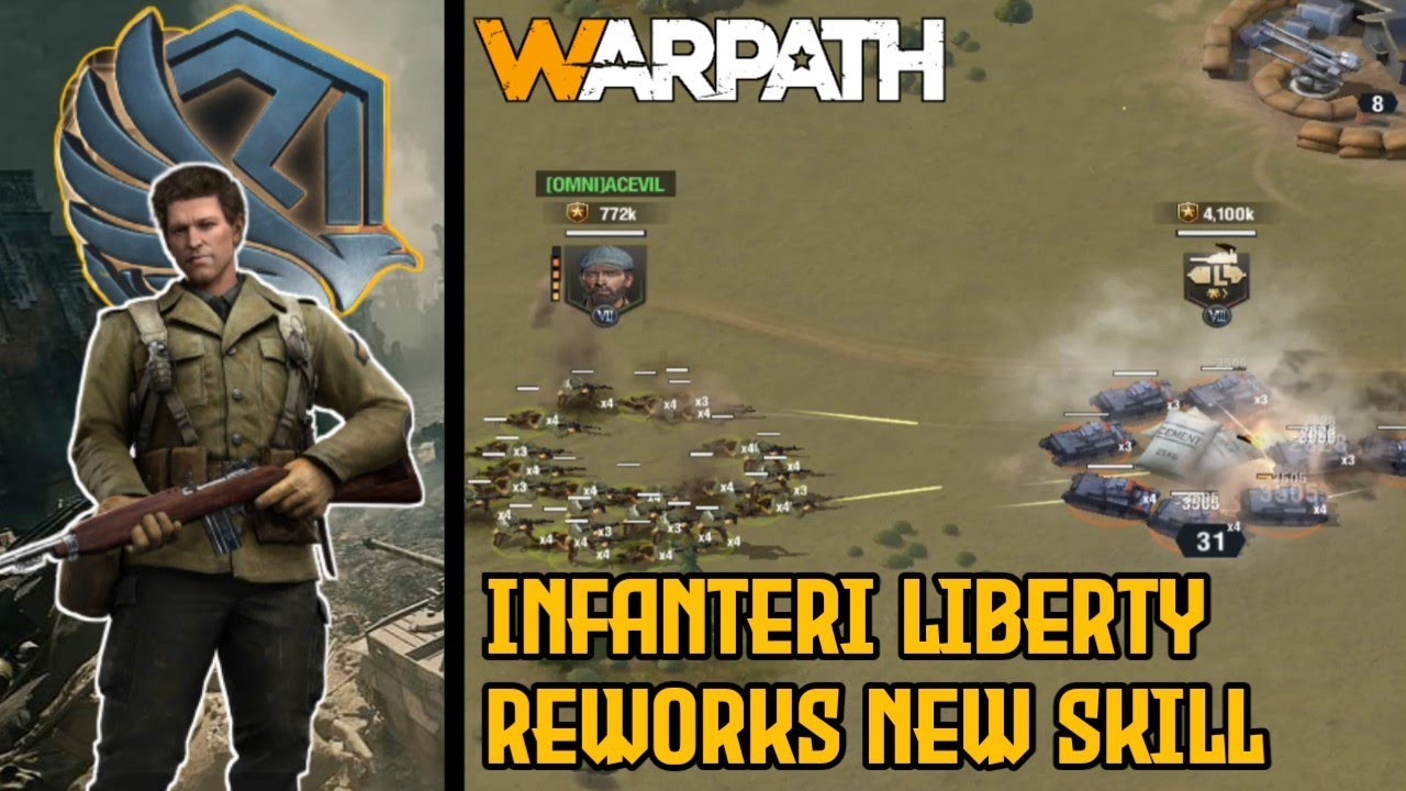 Warpath - Unit Reworks Infanteri Camp Liberty - YouTube