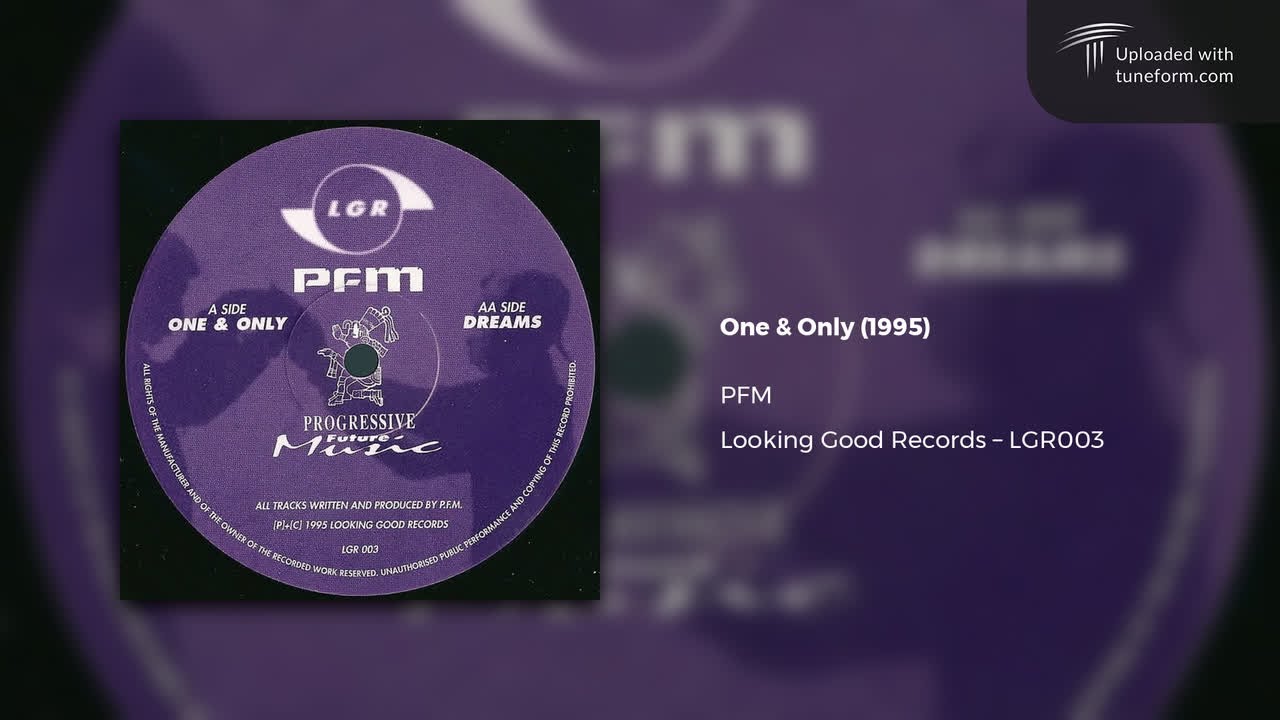 PFM - One & Only (1995) - YouTube