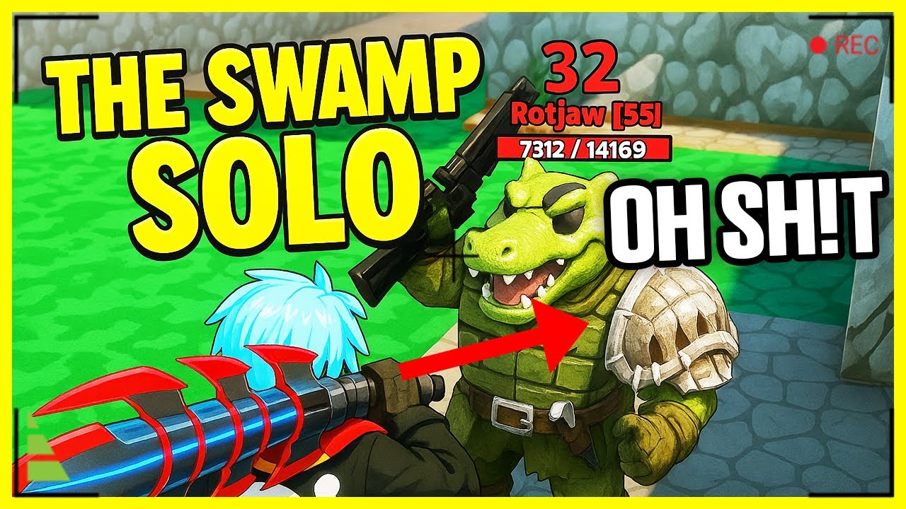 Dungeon Leveling: Warrior Guide The Swamp (Hard Solo Run Tutorial ...