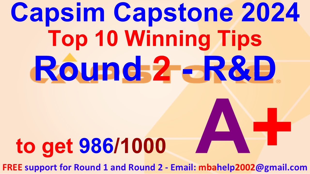 Capsim Round 2 RD [Top result 999] How to win CAPSIM Round 1 to Round 8 ...
