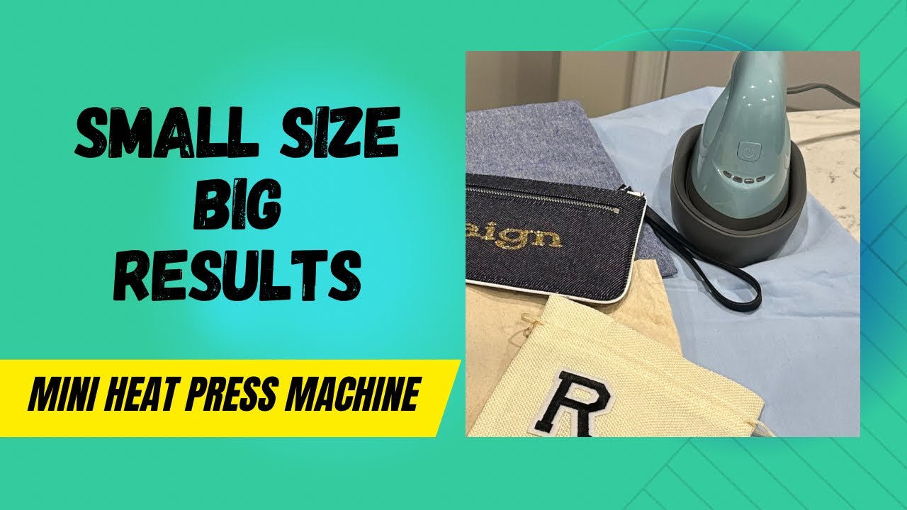 Portable Mini Heat Press Machine, Compact Heat Press for Small Projects ...
