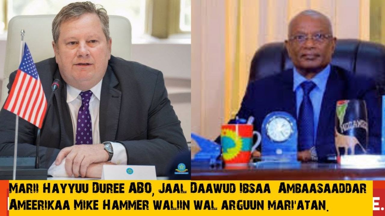 Jaal Daawud Ibsaa Gaanfa Afrikaatti ergamaa addaa Amerikaa Ambaasaaddar ...