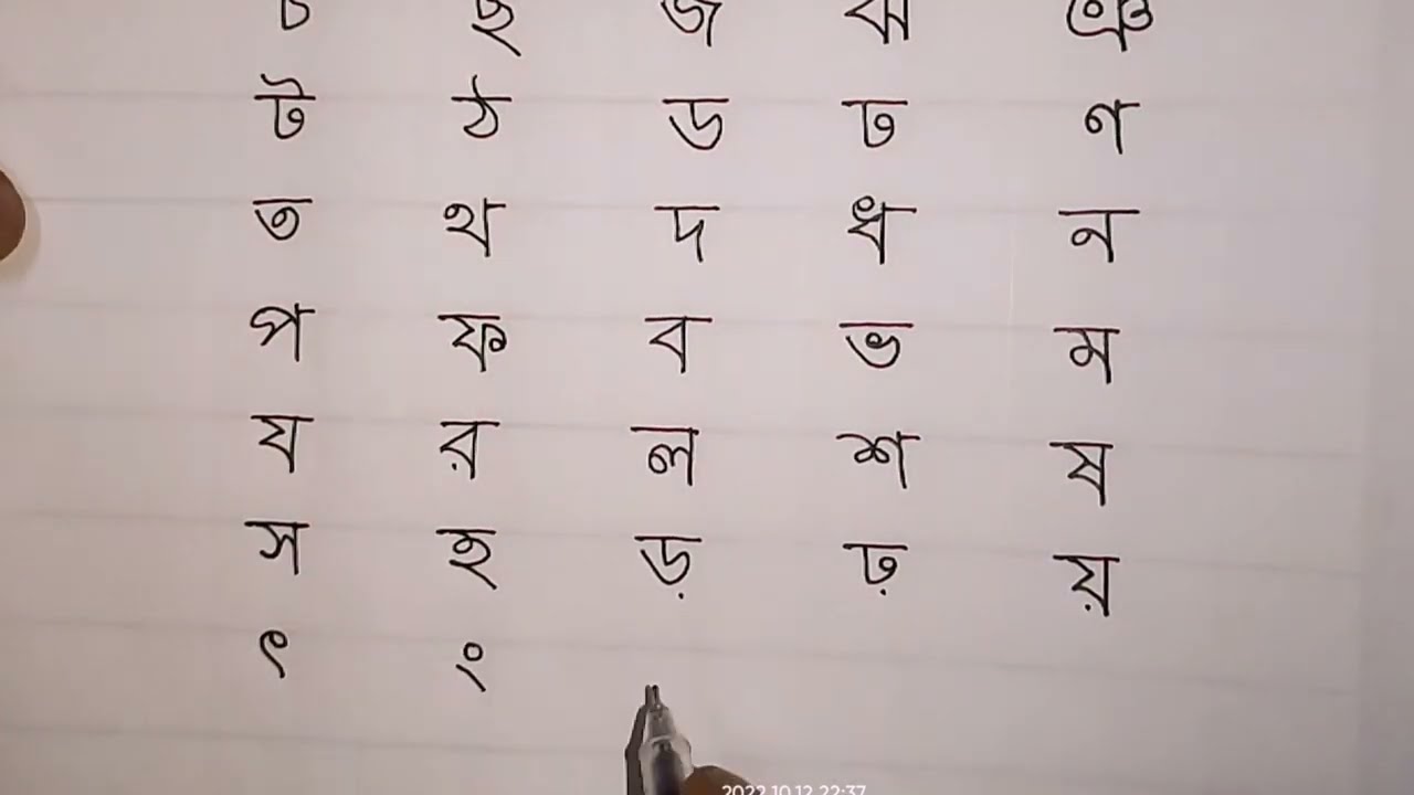 Bangla Alphabet Learning and Writting For Beginners.বাংলা বর্ণমালা। # ...