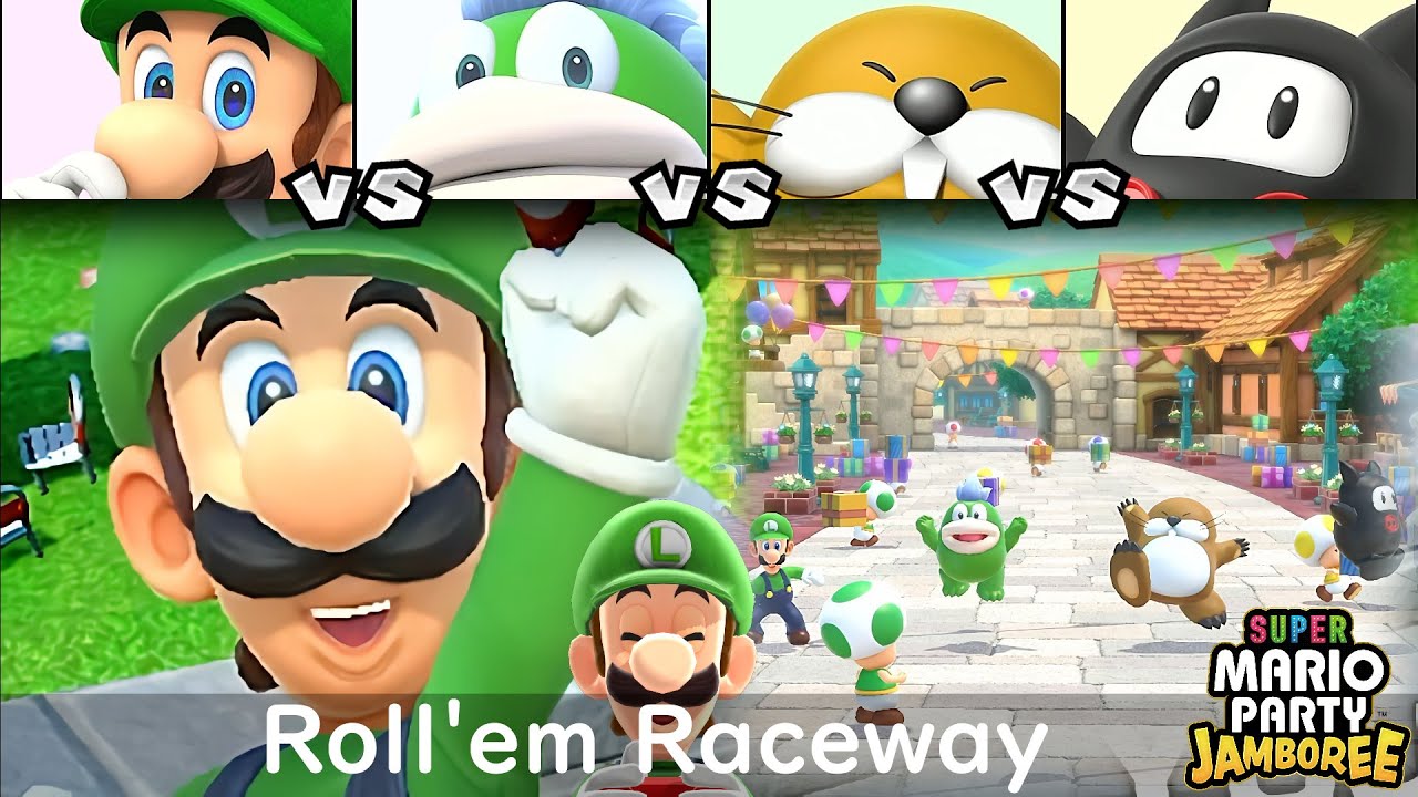 Super Mario Party Jamboree Luigi vs Spike vs Monty Mole vs Ninji in ...