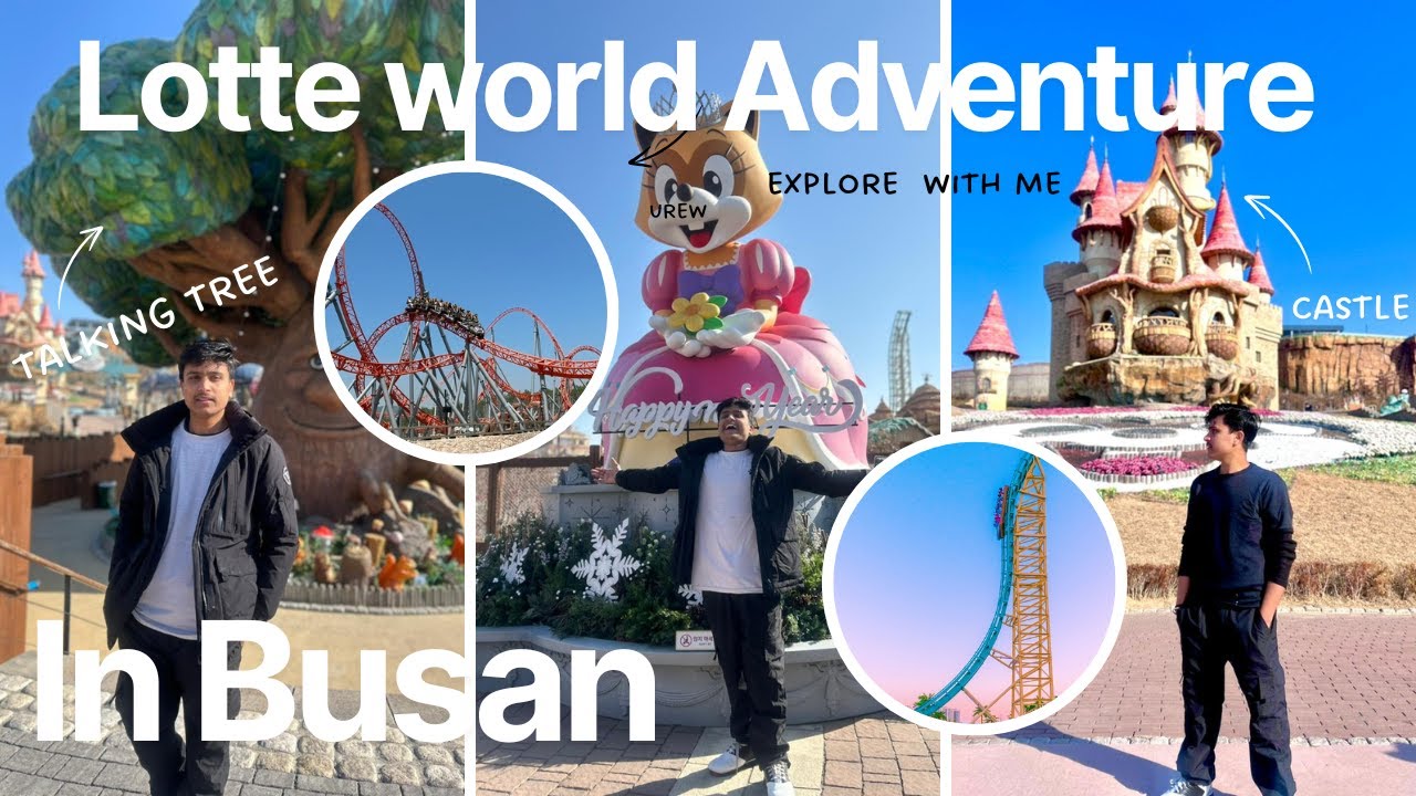 First Time at Lotte World Adventure! 😱 Scary Rides & Fun Moments in ...