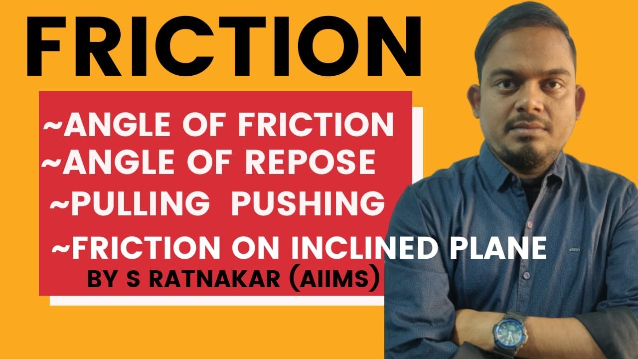 Laws of Motion, Part7 || Friction on inclined Plane || Pulling, Pushing ...