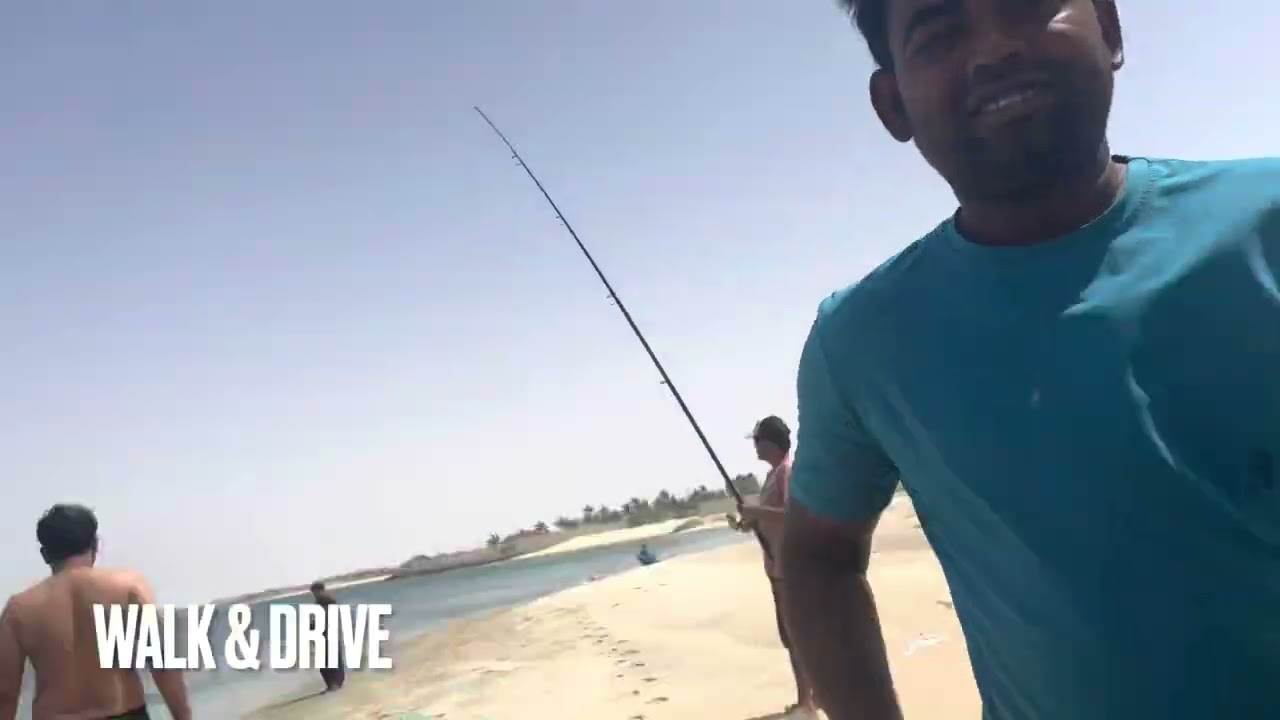 Fishing In Al Aryam Island Abu Dhabi || Walk & Drive || - YouTube