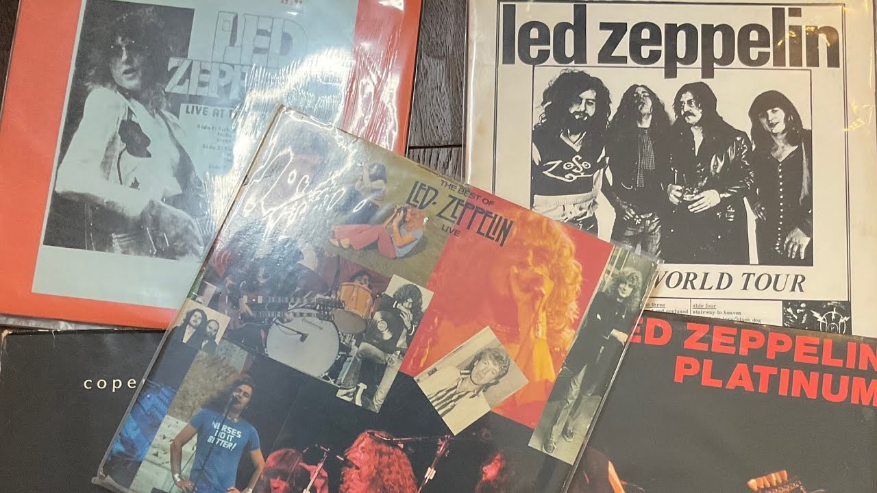 Led Zeppelin vinyl records bootleg collection found in a storage unit ...