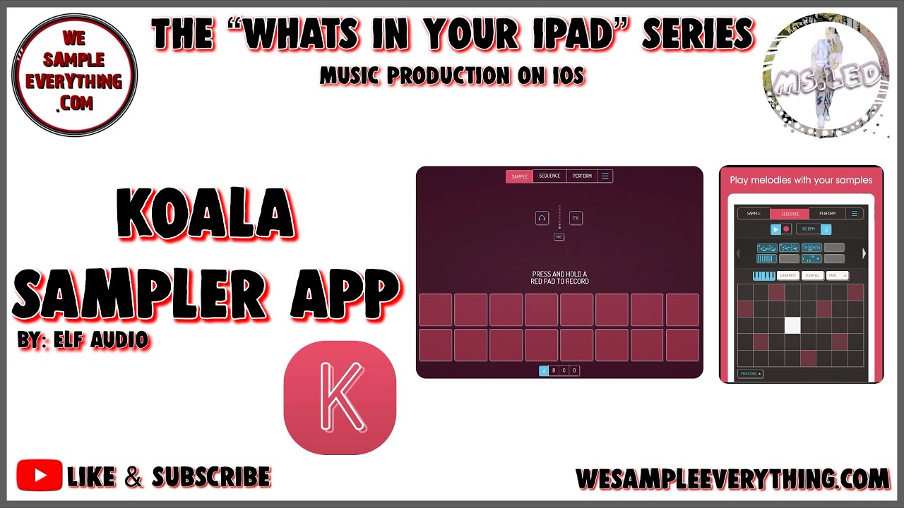 Check out this new vid by: MsLeD about Koala Sampler App for ios music ...