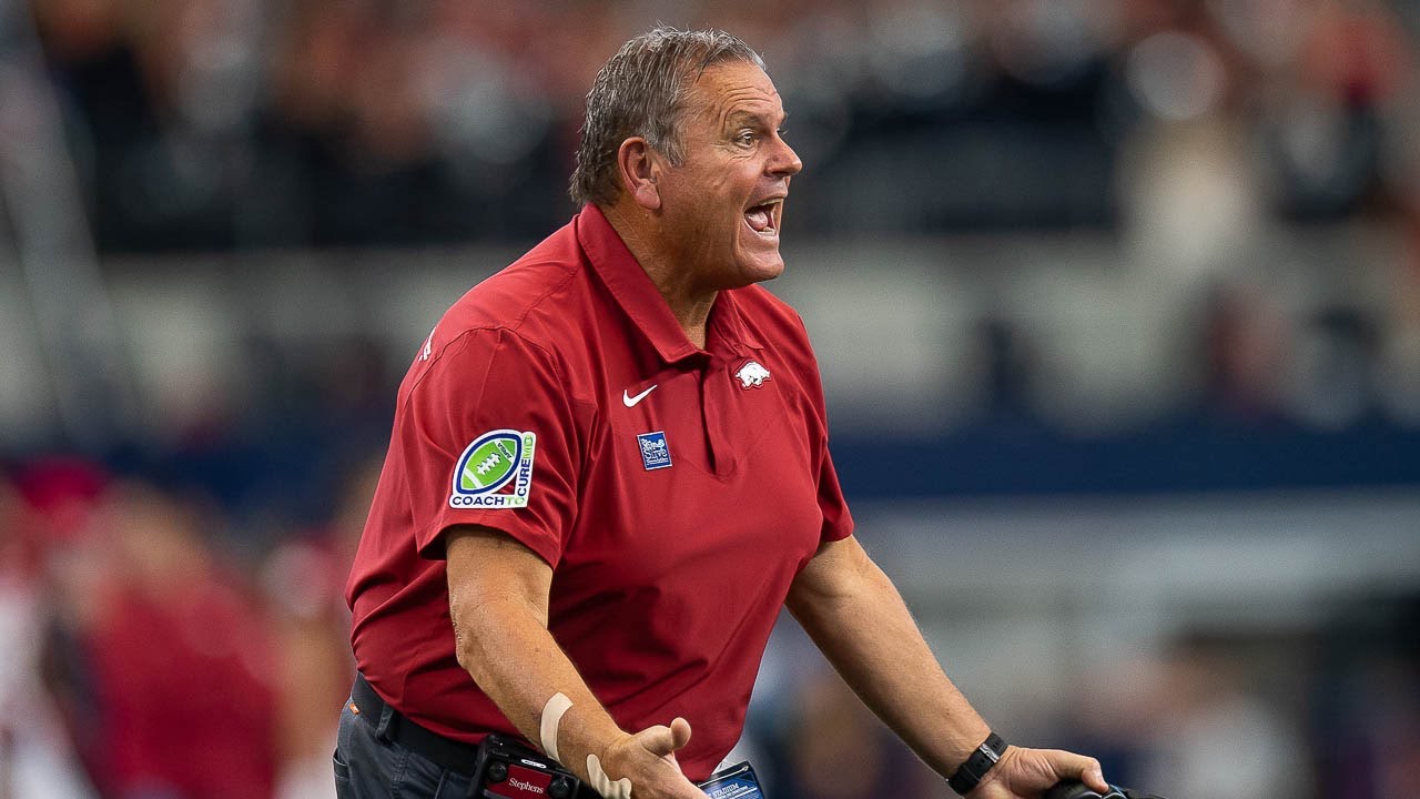 Sam Pittman wraps up win over Aggies, looks ahead to Georgia matchup ...