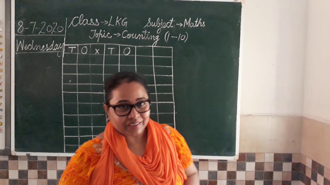 LKG Maths Counting 1 10 Notebook 08 07 2020 - YouTube
