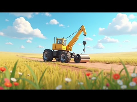 Craney Crane Reaches High | Fun Construction Song for Kids | Reach ...