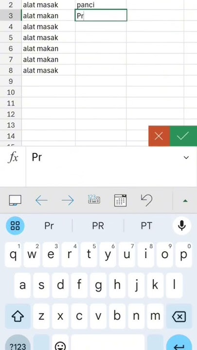 tutorial membuat tabel dan barang opsional - YouTube