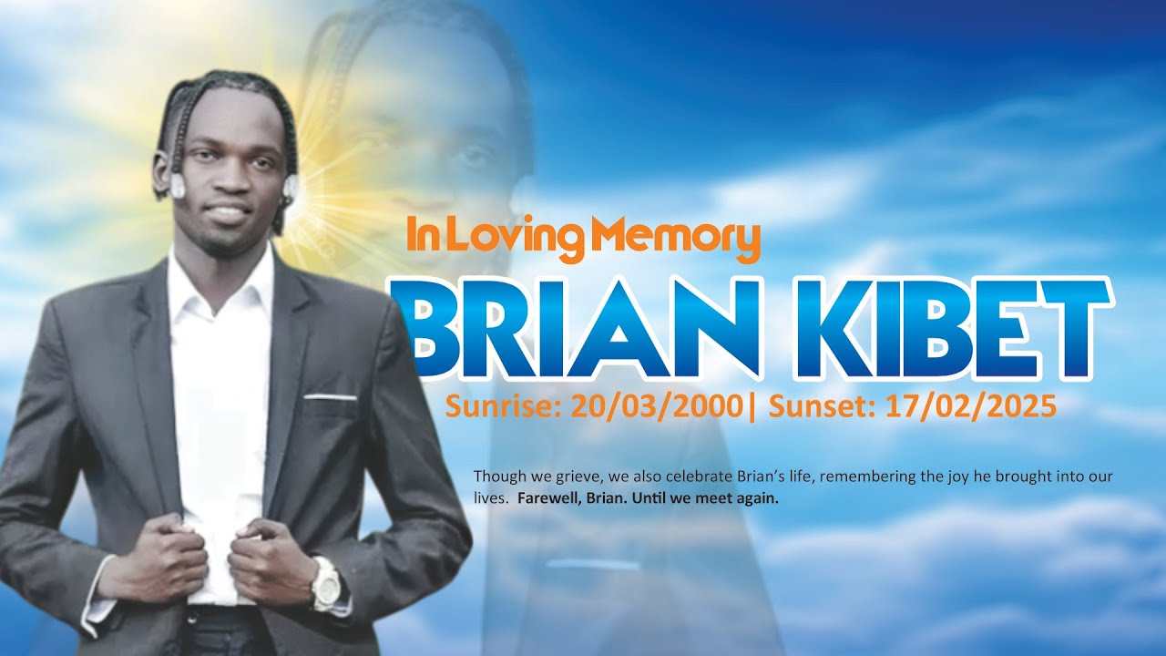 IN LOVING MEMORY OF BRIAN KIBET - YOBY - YouTube