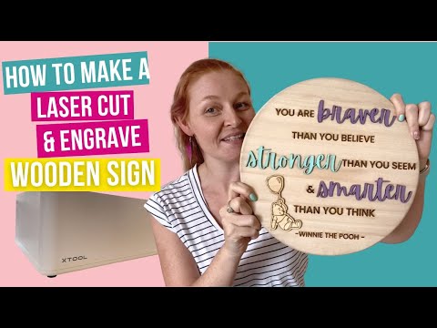 How To Make Laser Cut Wood Signs (xTool M1 Tutorial)