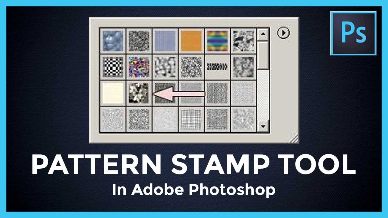 How to use pattern stamp tool in photoshop - YouTube