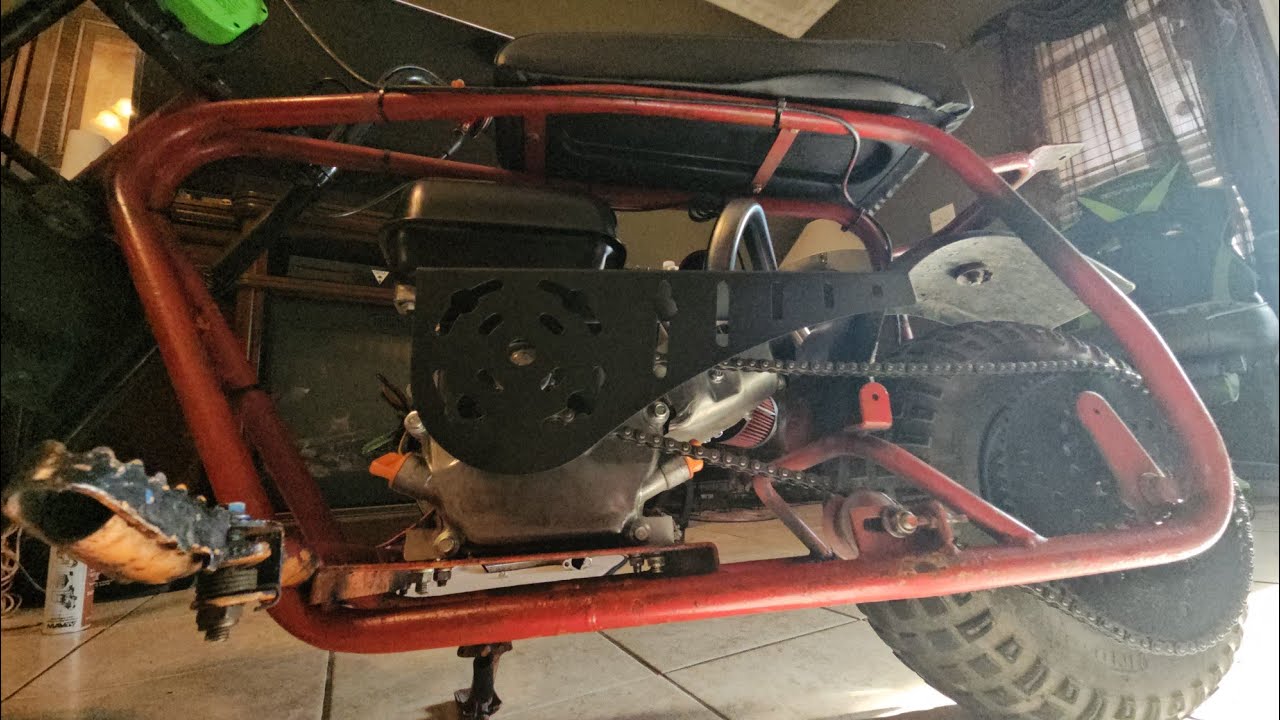 Mini Bike Chain Guard - YouTube