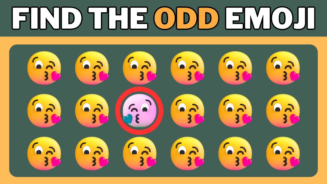 Can You Find the Odd Emoji? 🕵️‍♂️ Fun Emoji Challenge for Kids! - YouTube