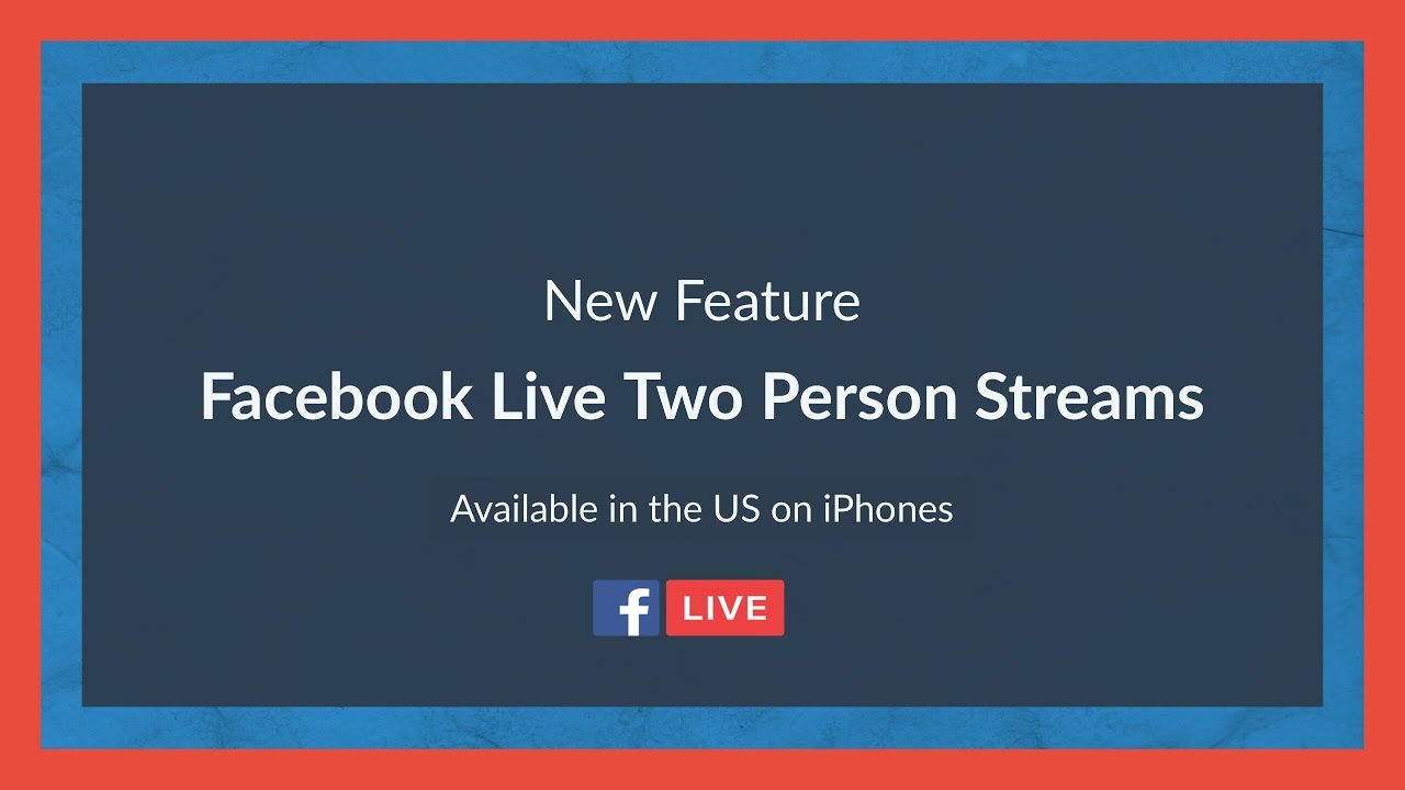 Facebook Live Two Person Stream On iPhone - YouTube