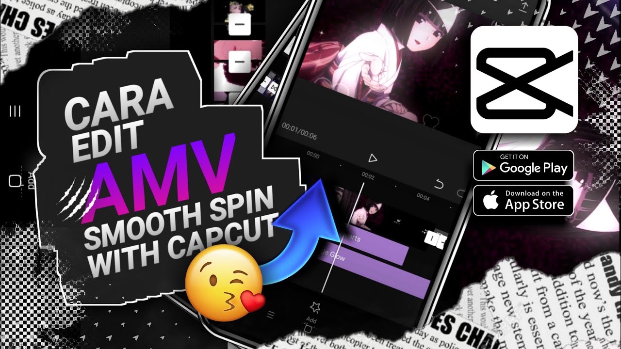 TUTORIAL SIMPEL EDIT AMV CAPCUT SMOOTH SPIN TRANSITION - YouTube