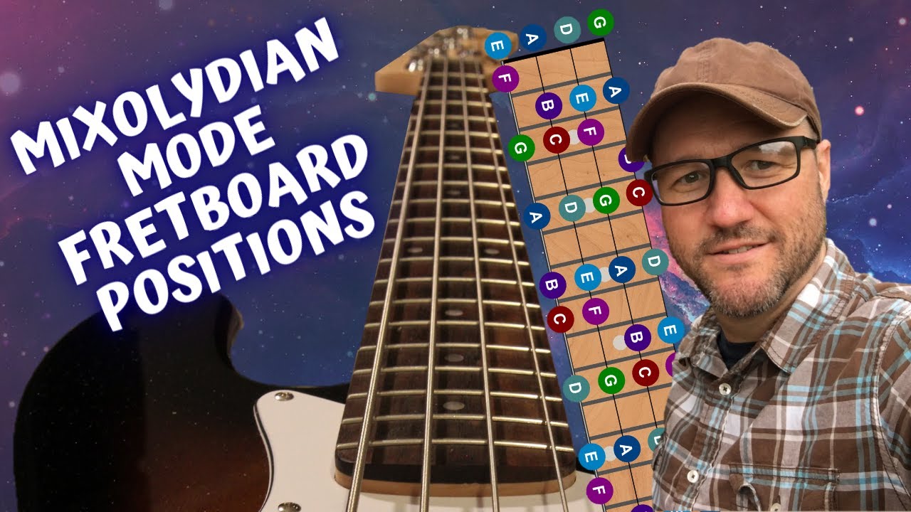 Mixolydian Mode Positions (Dominant Scale) - Play the Whole Fretboard ...