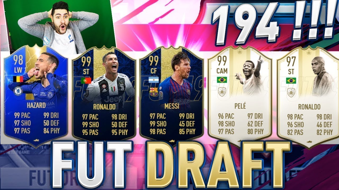 OMG WE GOT A 194 FUT DRAFT 😍 THIS PLAYER IS INCREDIBLE !!! FIFA 19 ...