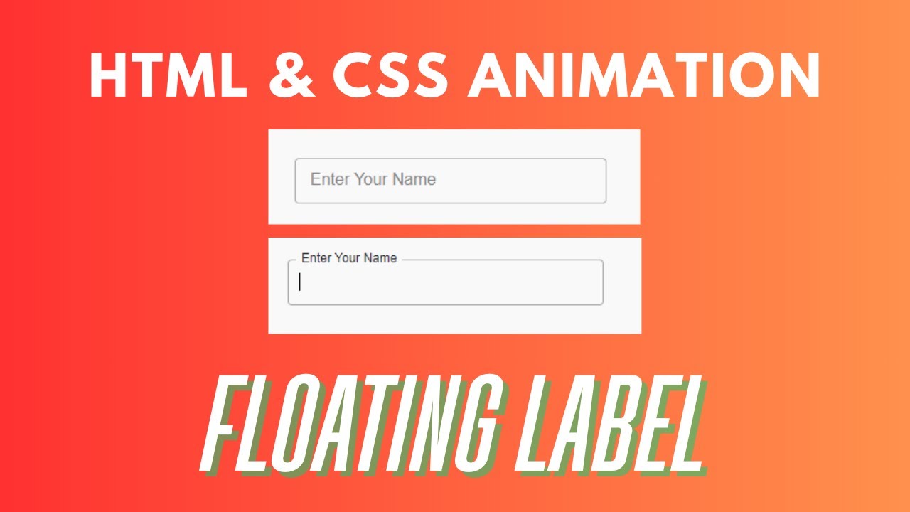 Html Css Floating Label Input Html Css Animation Input Floating Label 0758