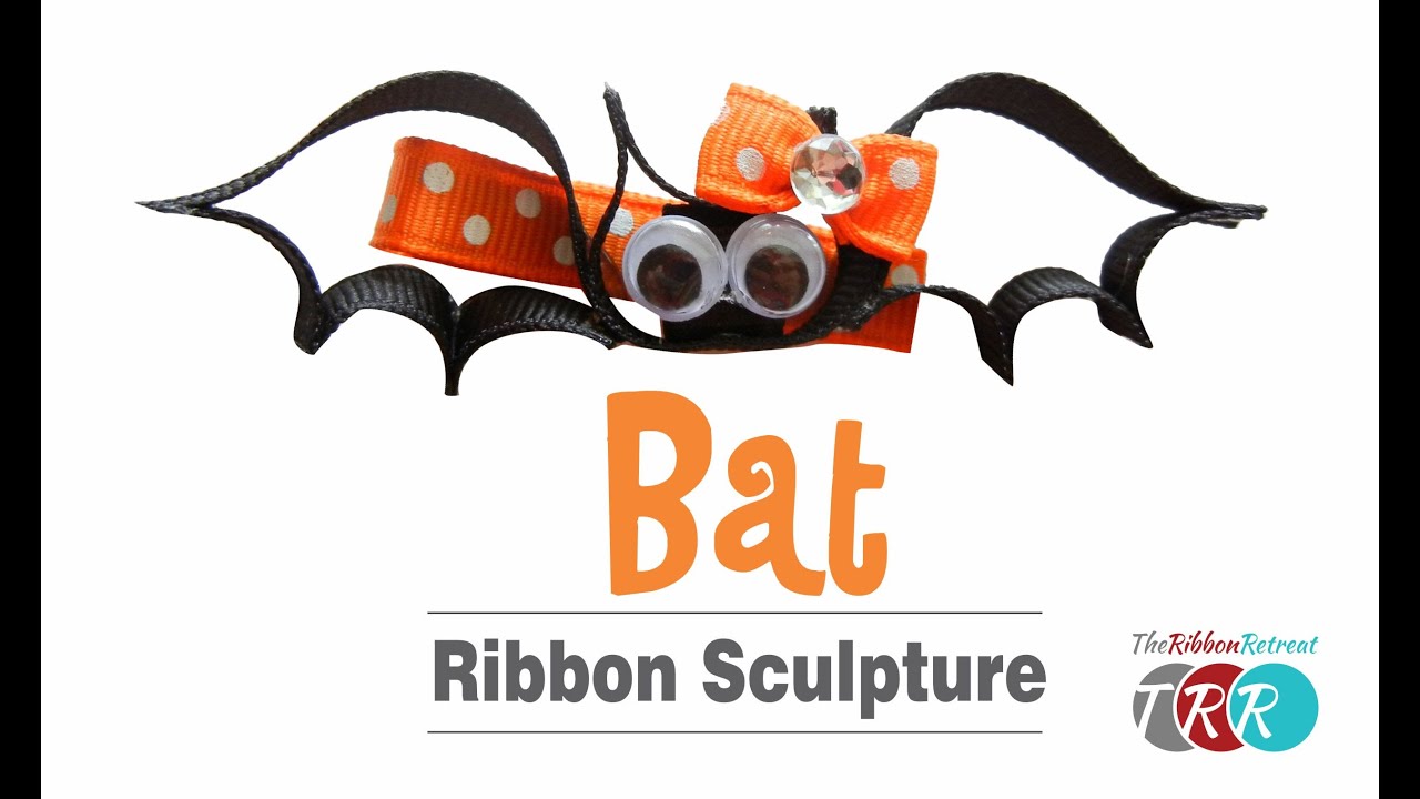 How to Make a Bat Ribbon Sculpture - TheRibbonRetreat.com - YouTube