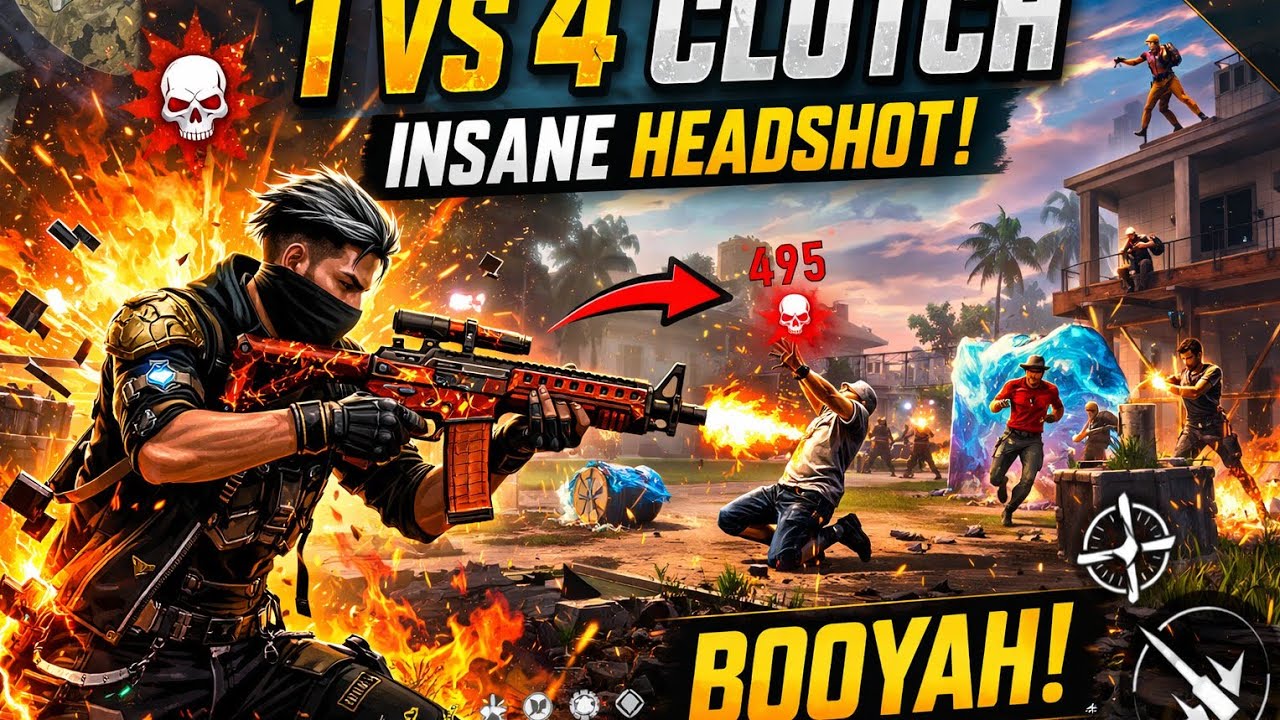 AJANTA GAMING GANMASTAR CS-RANKED FREE FIRE MAX 1V's4 OPI GEMPELE DONT ...