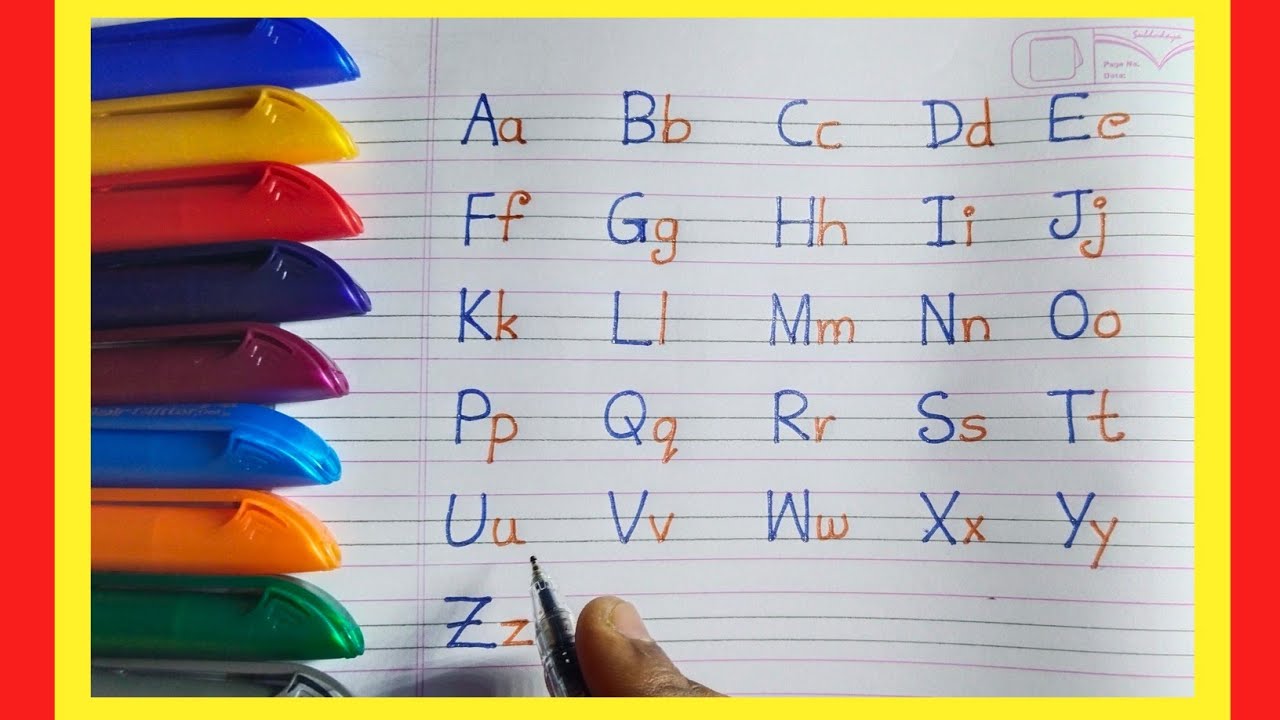 ABC capital and small letters || Aa Bb Cc..Zz || Alphabets - YouTube