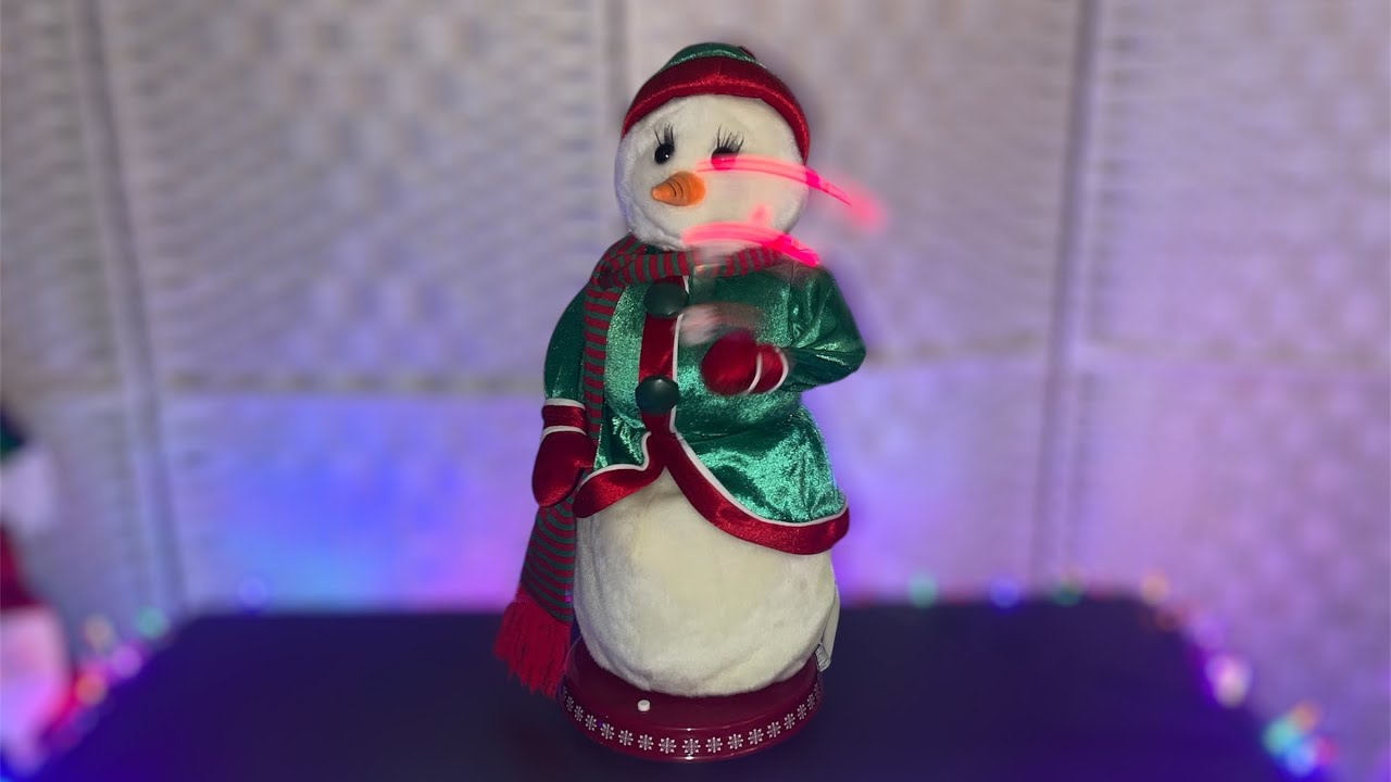 Day 15 of 15 Days Til’ Christmas - Gemmy 2004 PROTOTYPE Spinning Snowflake Snow-woman Mrs ...