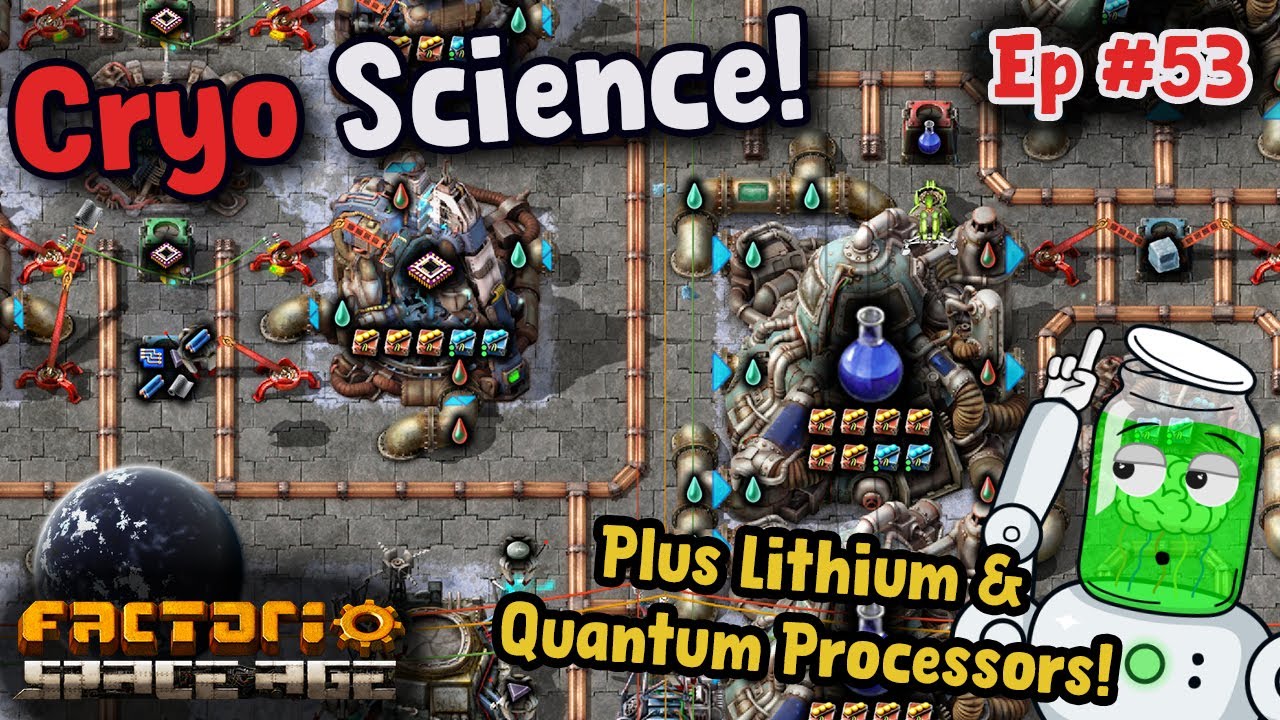 Cryo Science Setup | Let's Play Factorio Space Age | Ep53 - YouTube