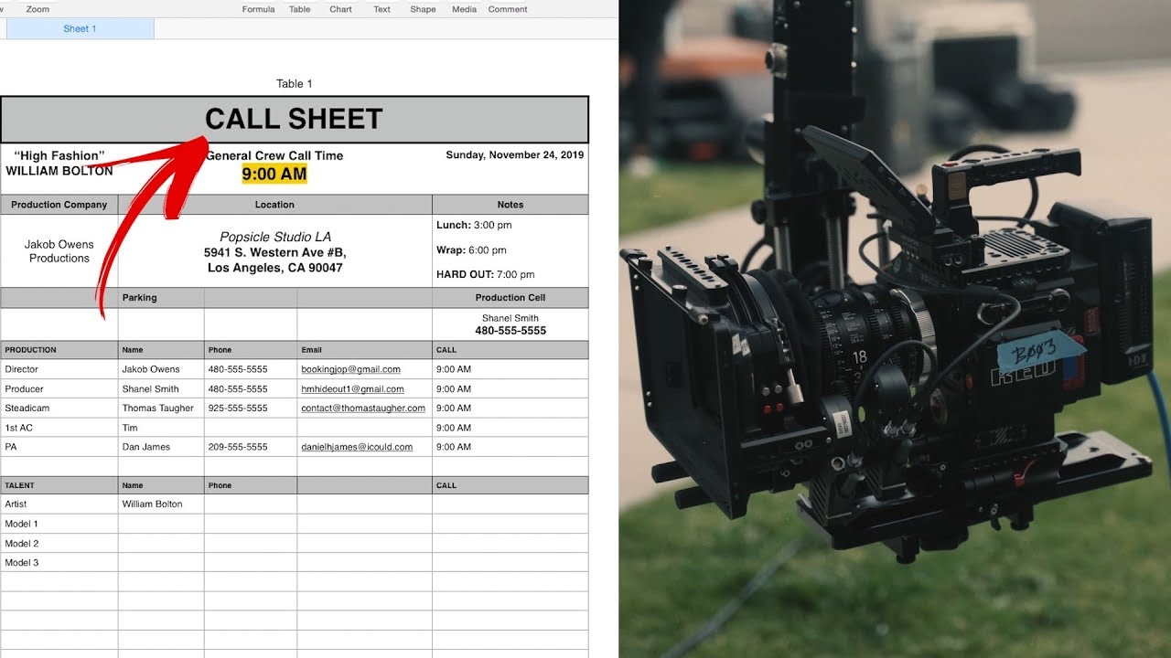 How To Make A Call Sheet For Music Videos YouTube how-to-make-a-call-sheet-for-music-videos-youtube