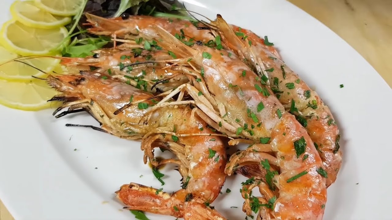 How to make Griled shrimp /Gamberi grigliati . - YouTube