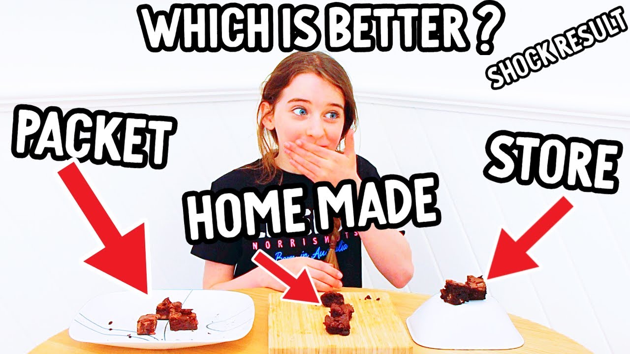 WHICH IS the BEST BROWNIE? - STORE BOUGHT vs HOME MADE vs PACKET MIX ...