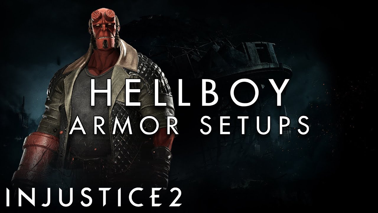 Injustice 2 - Hellboy - Armor Setups - YouTube