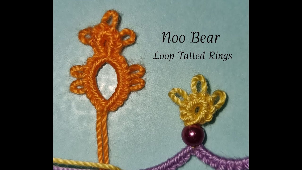 Shuttle Tatting: Loop tatted rings - YouTube