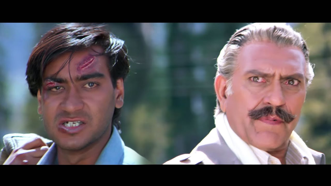 दादा जी अमरीश पूरी को ही देदी अजय देवगन ने उनकी नाती उठवाने की धमकी ...