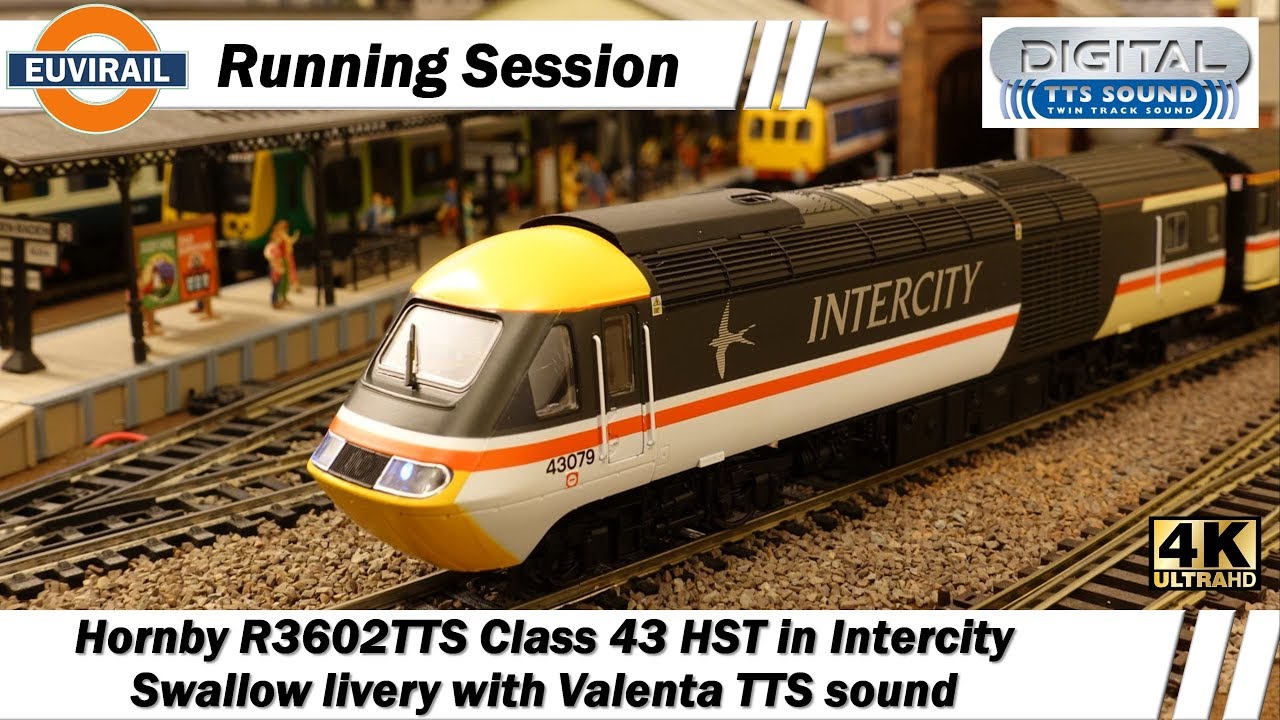 Hornby Class 43 HST High Speed Train R3602TTS in BR Intercity Swallow ...