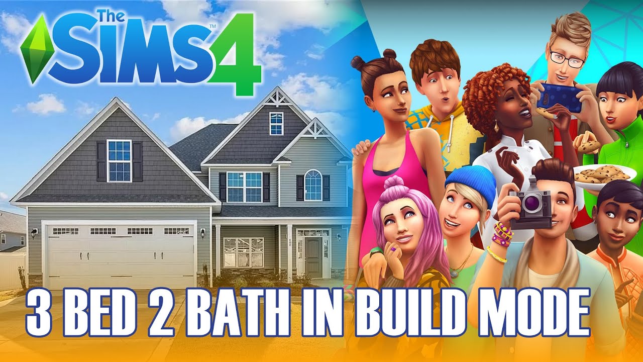 The Sims 4 Build Mode | 3 Bed 2 Bath Single Family Home - YouTube