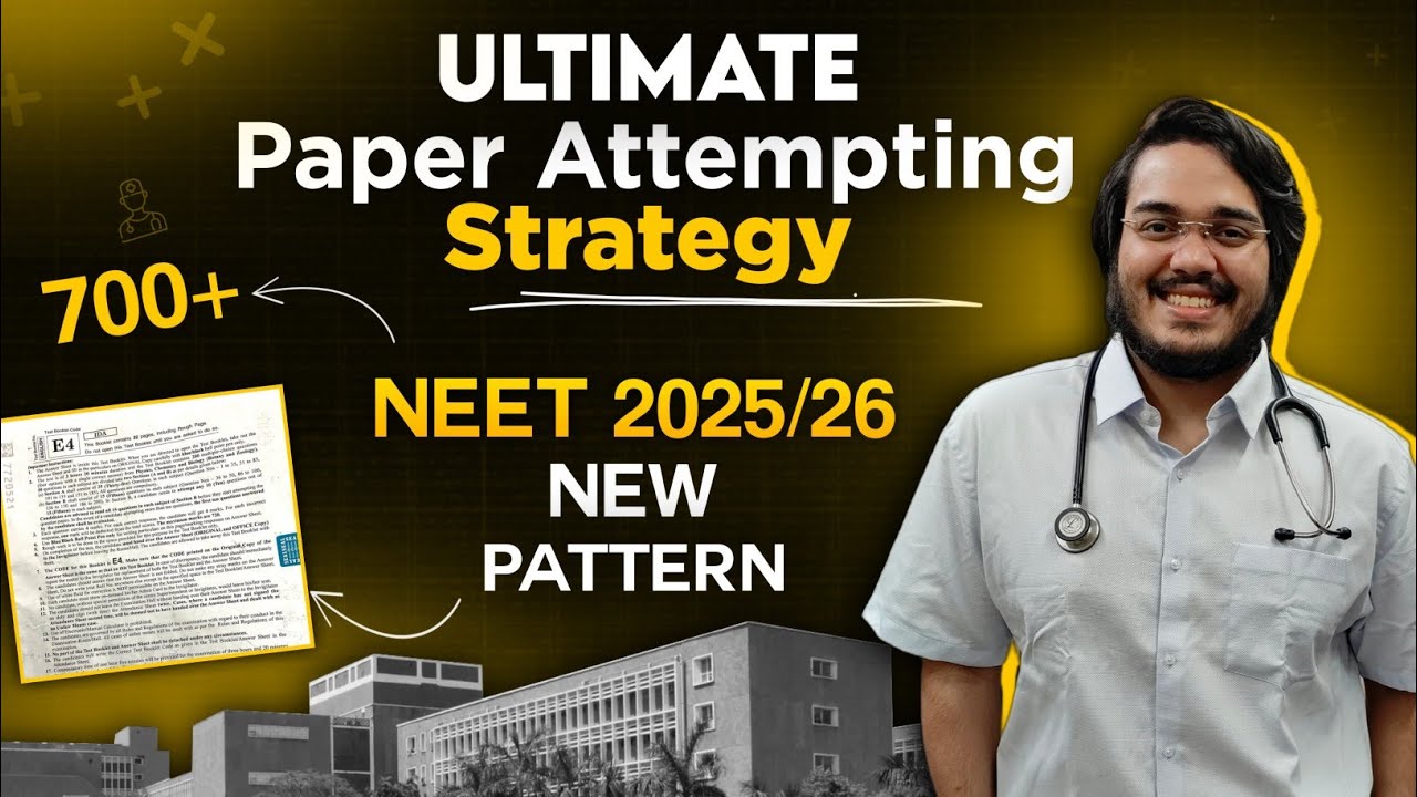 NEW NEET PATTERN Paper Attempting Secrets 🤫 from AIIMS Topper Dr Aman ...