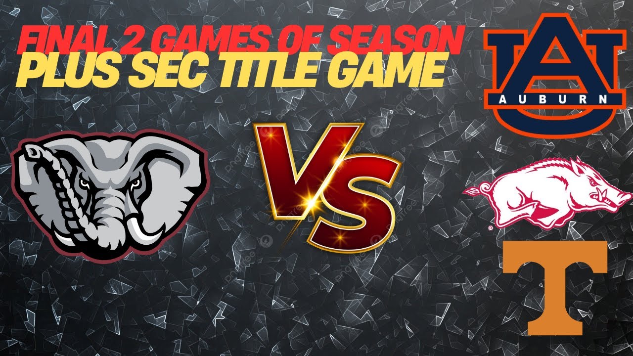 {LIVE}Yr 1 Alabama(10-0)Vs Final 2 Games Before Playoffs Plus SEC Title ...