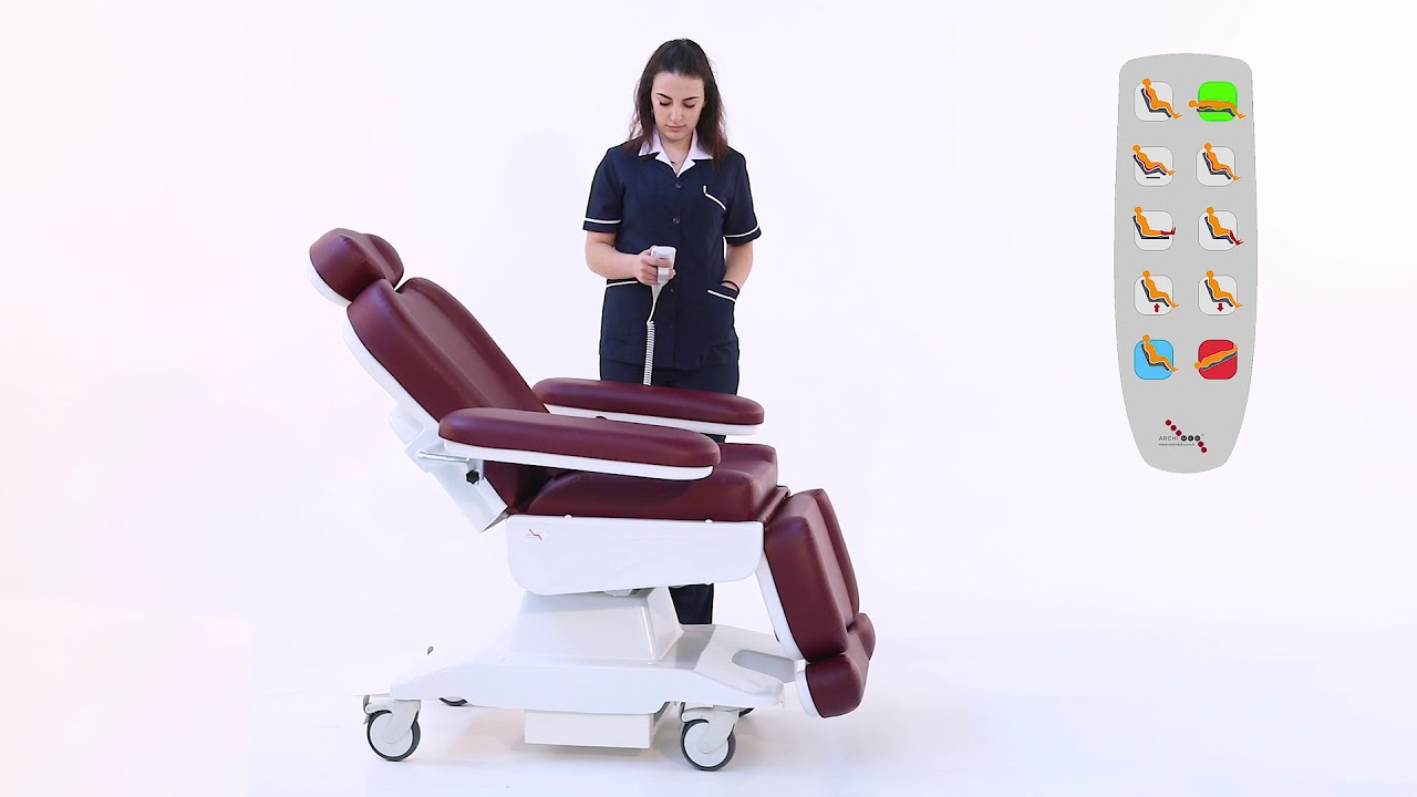 BT04 S ARCHIMED AVANGARDE BLOOD TRANSFUSION CHAIR 4 Motors - YouTube